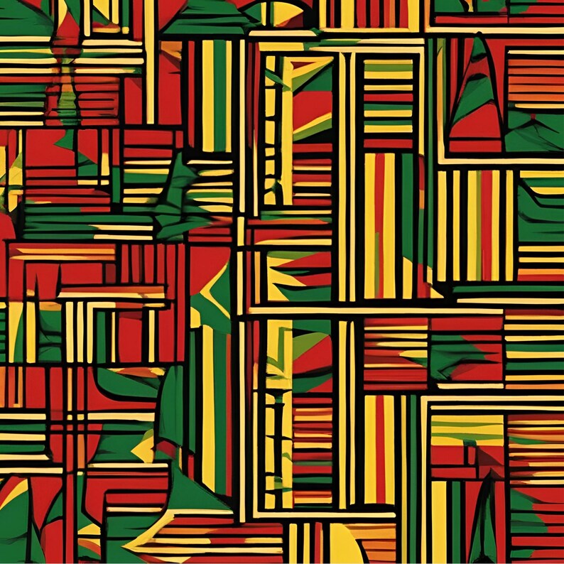 Modern Rasta Patterns for Apparel -abstract Patterns Using the Rasta ...