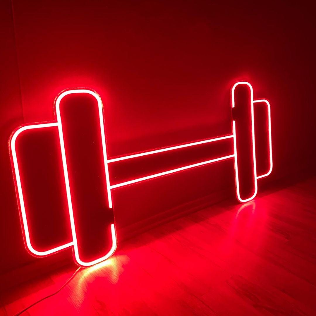 Neon Sign on a Black Background Custom Neon Sign Empower Your ...