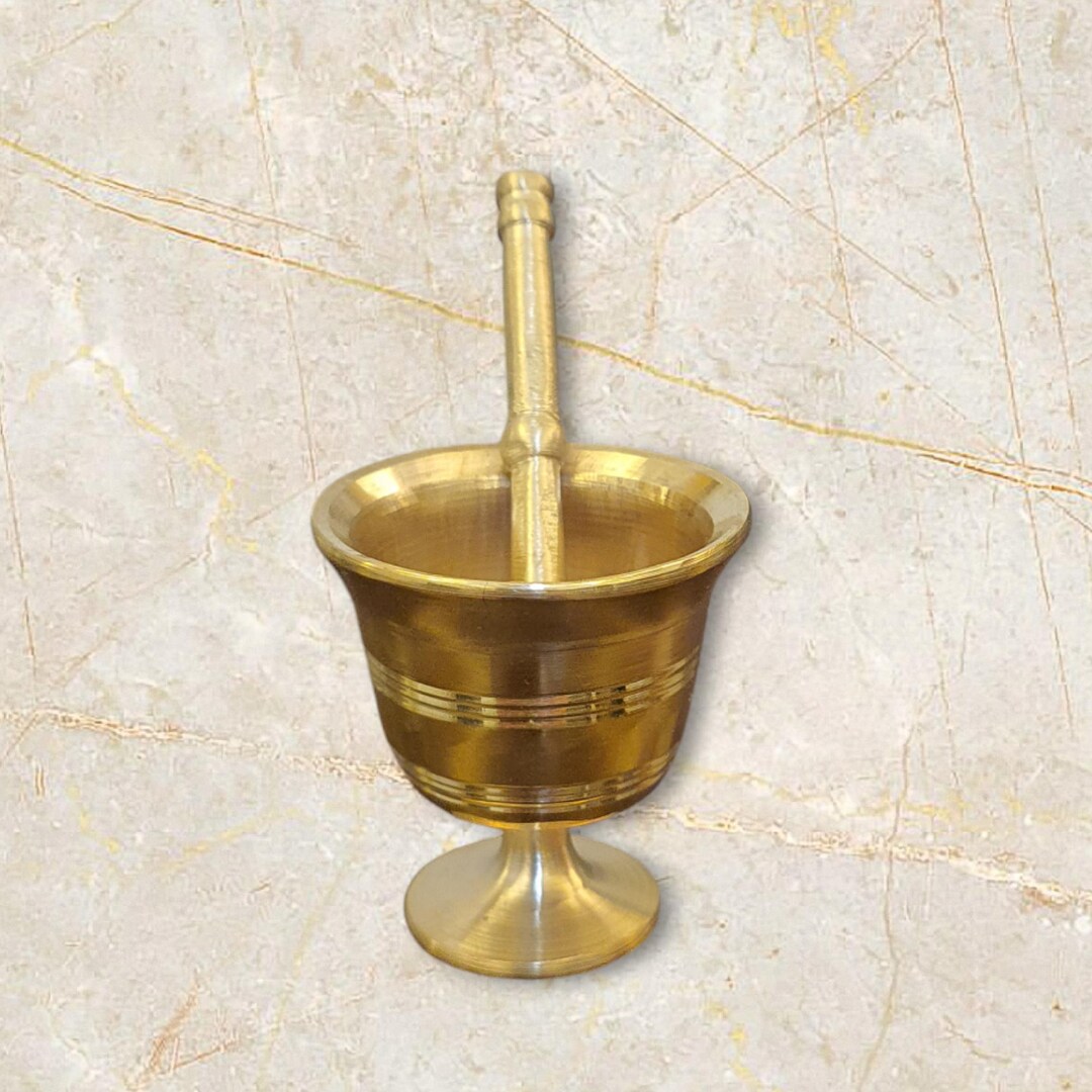 Miniature Brass Mortar - Vintage Mortar for Collectors – Antique ...