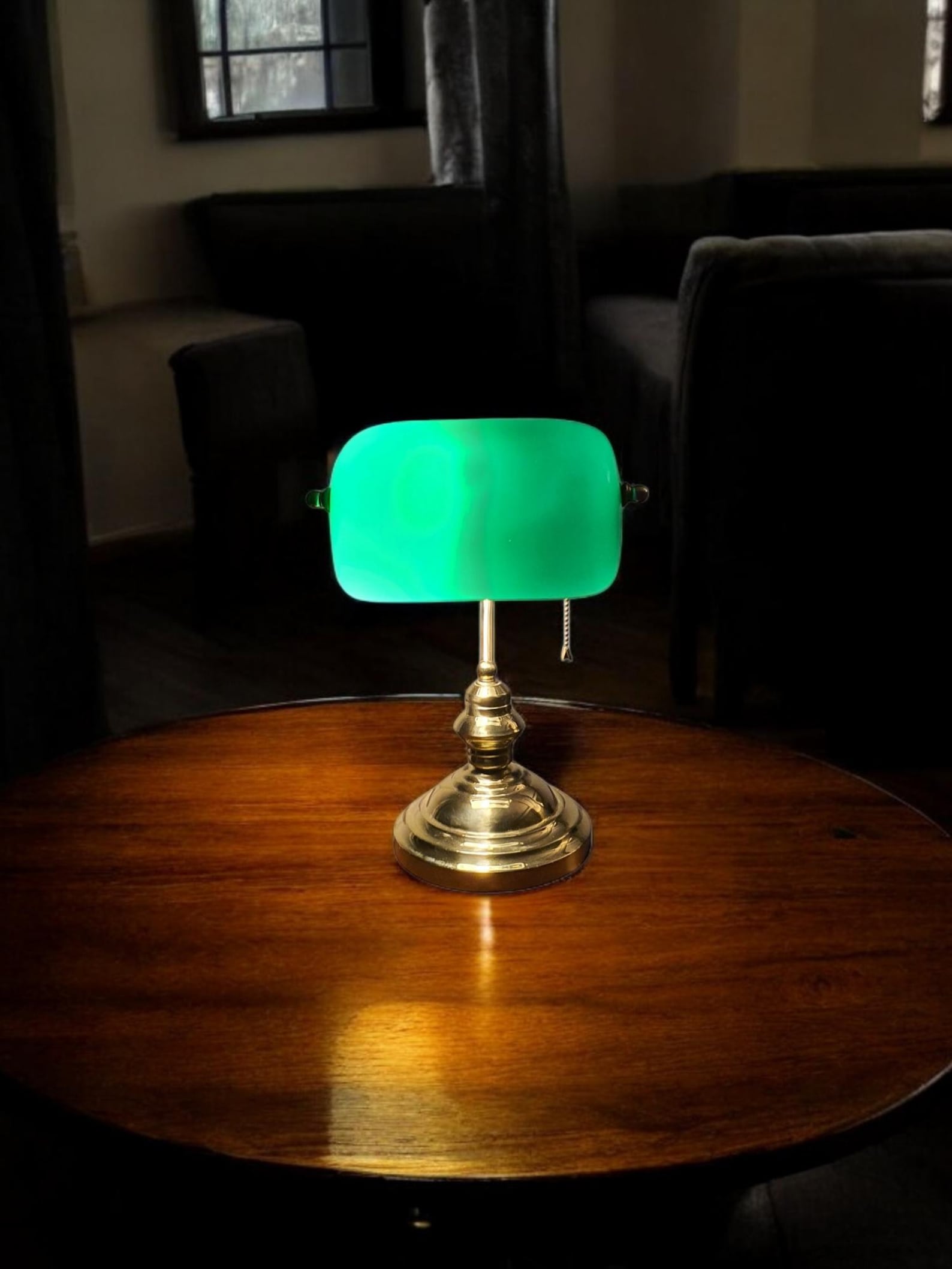 Vintage 1960s Brass Lawyer’s Lamp – Decorative Banker’s Lamp – Elegance ...