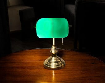 Vintage Banker's Lamp - Emeralite - Etsy