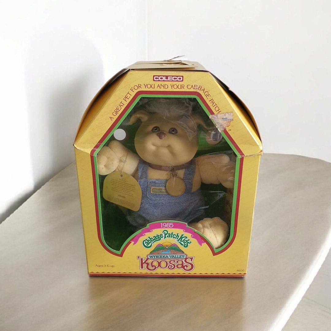 Vintage 1985 Cabbage Patch Kids – Koosas Cabbage Patch Pet in Original ...