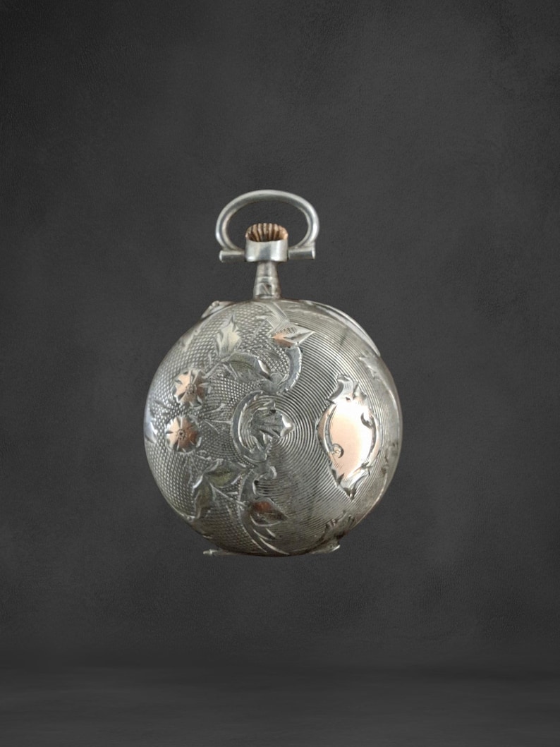 Antique Swiss Made Silver 800 Pocket Watch – Cylindre 10 Rubis ...