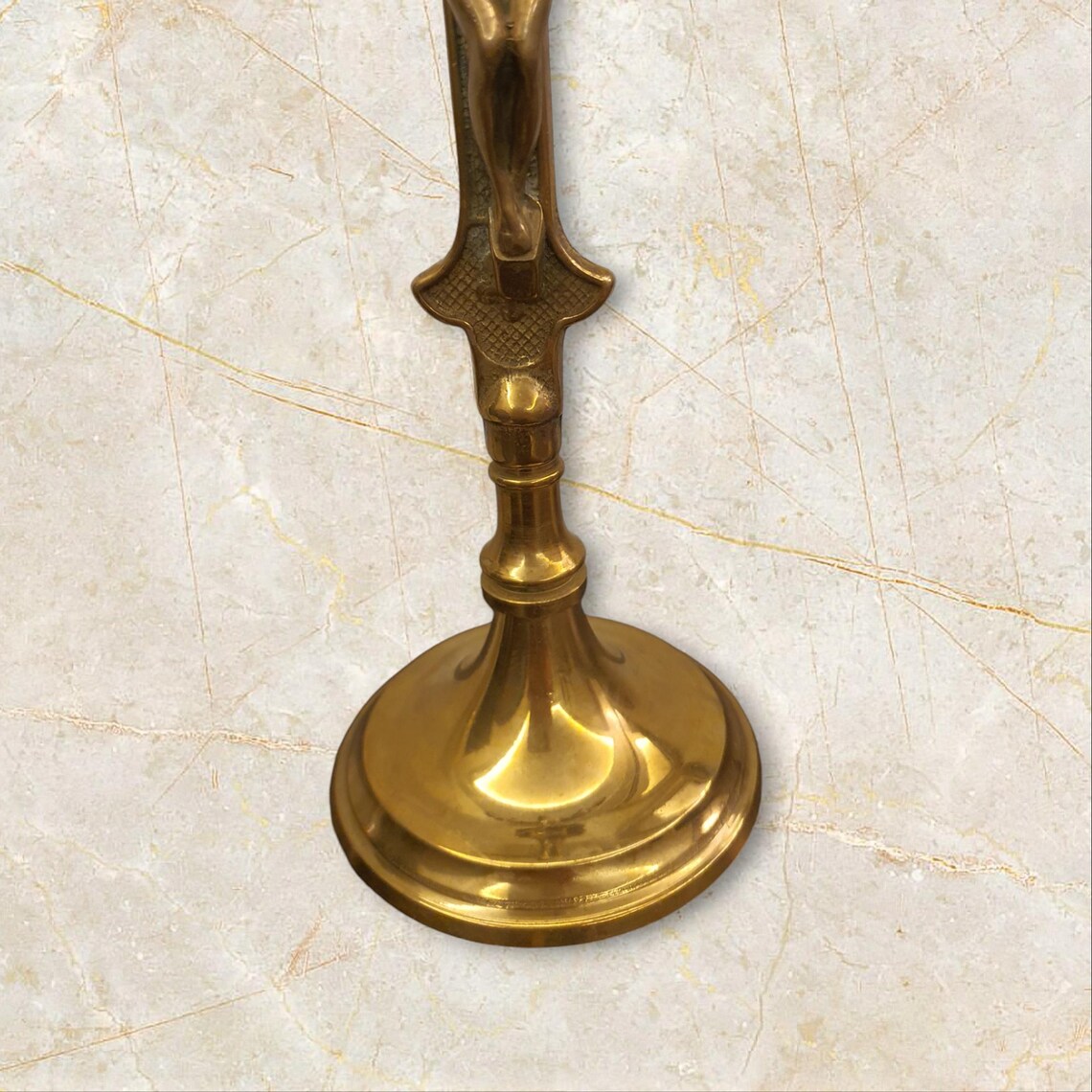 Antique Brass Holy Crucifix Wall Decor – Handmade Church Christ Altar ...