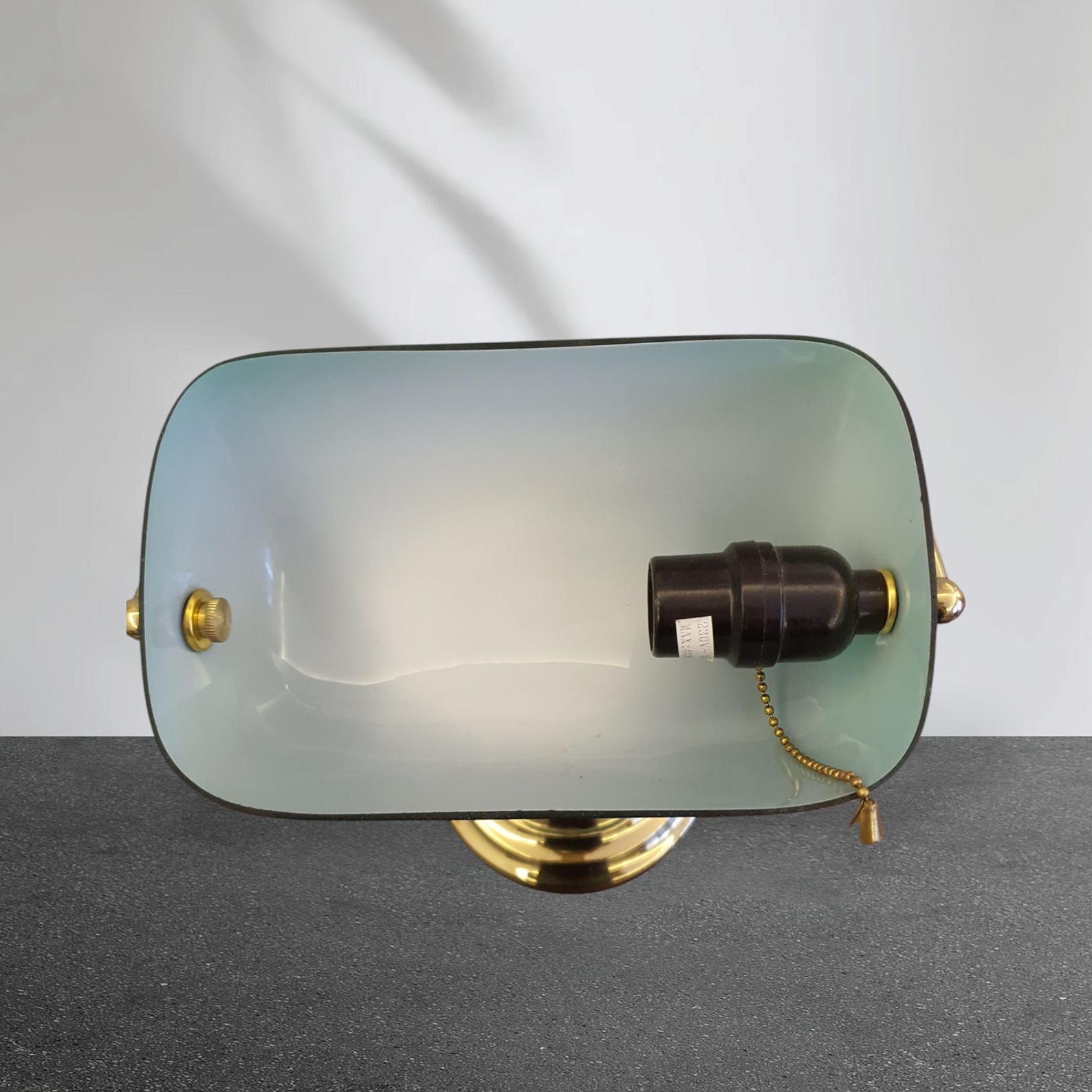 Vintage 1960s Brass Lawyer’s Lamp – Decorative Banker’s Lamp – Elegance ...