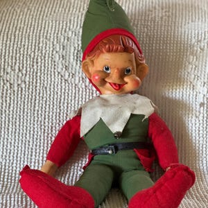 Big Booted Christmas Elf Plushie With Rubber Face - Etsy