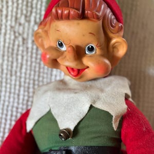 Big Booted Christmas Elf Plushie With Rubber Face - Etsy