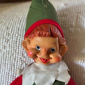Big Booted Christmas Elf Plushie With Rubber Face - Etsy