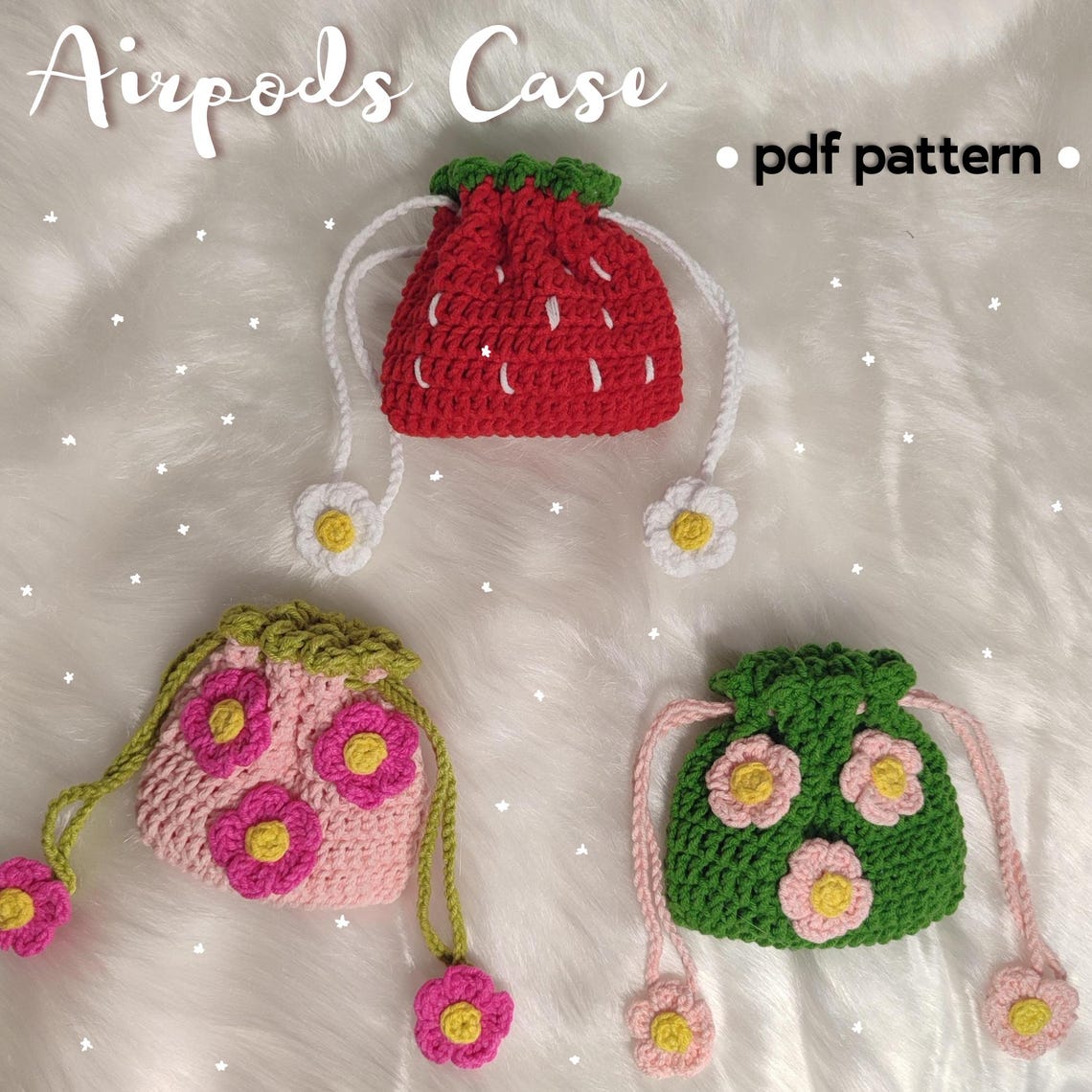 Crochet Airpods Case Pattern: Easy Cotton Amigurumi (PDF Pattern) - Etsy