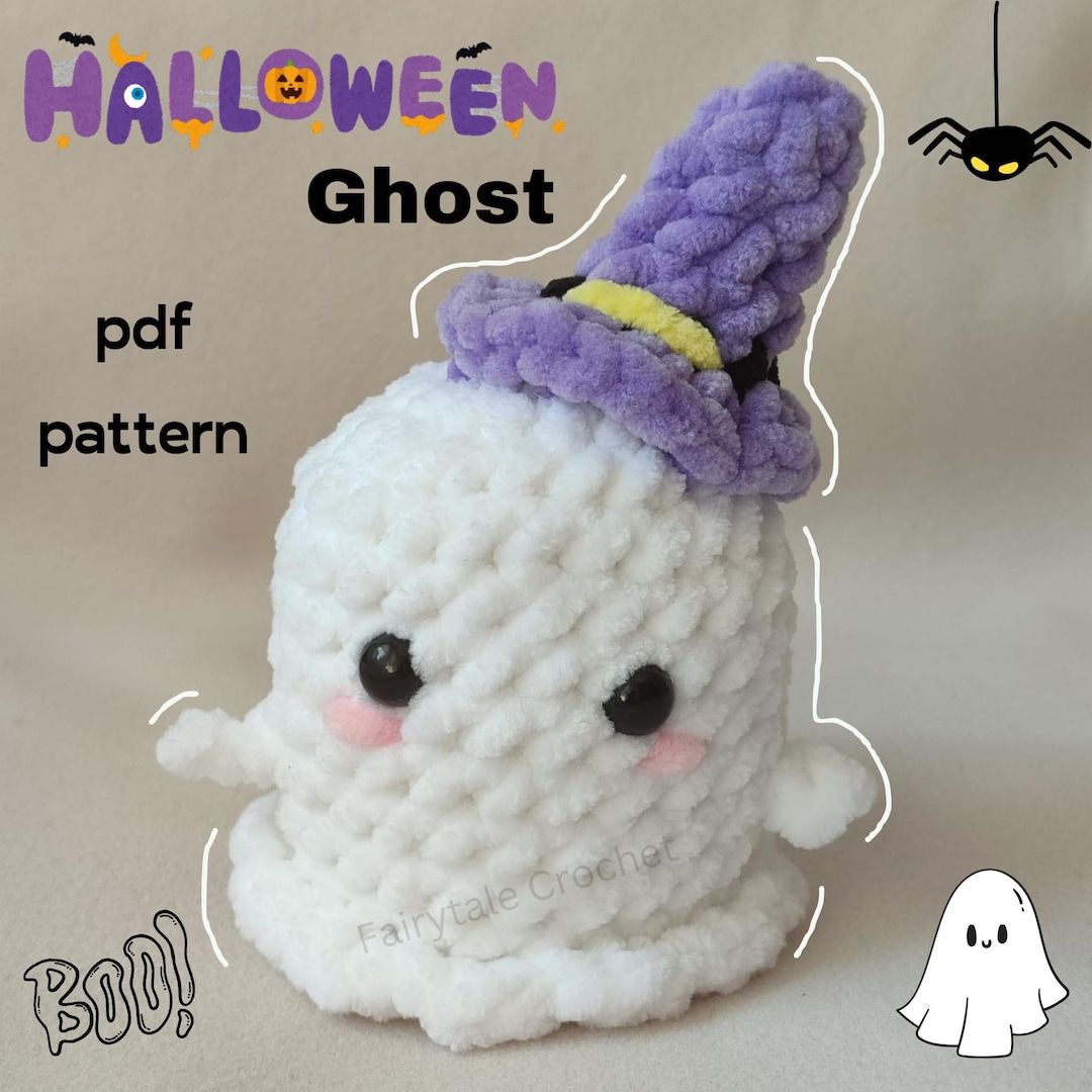Halloween Ghost Crochet Pattern, Ghost Amigurimi, Crochet Amigurimi ...