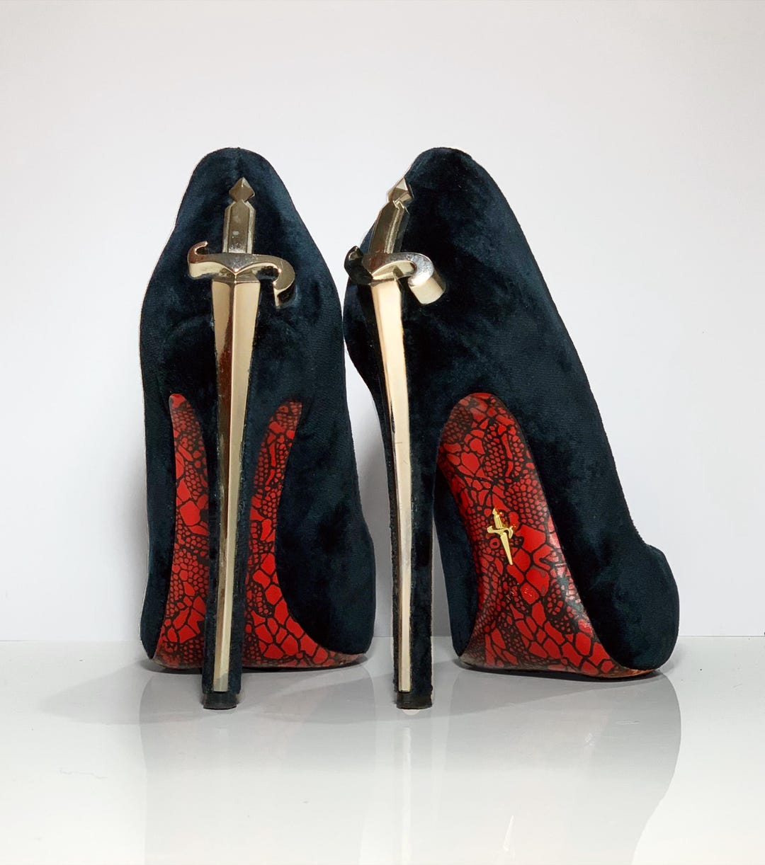 Sapatos vintage Cesare Paciotti Lady Blade de salto alto, salto alto ...