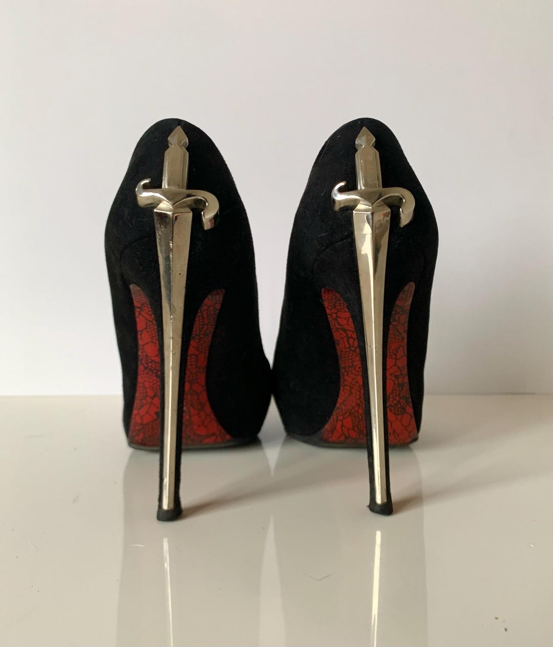 Vintage Cesare Paciotti Lady Blade High Heel Shoes, Heels, Boots Black ...