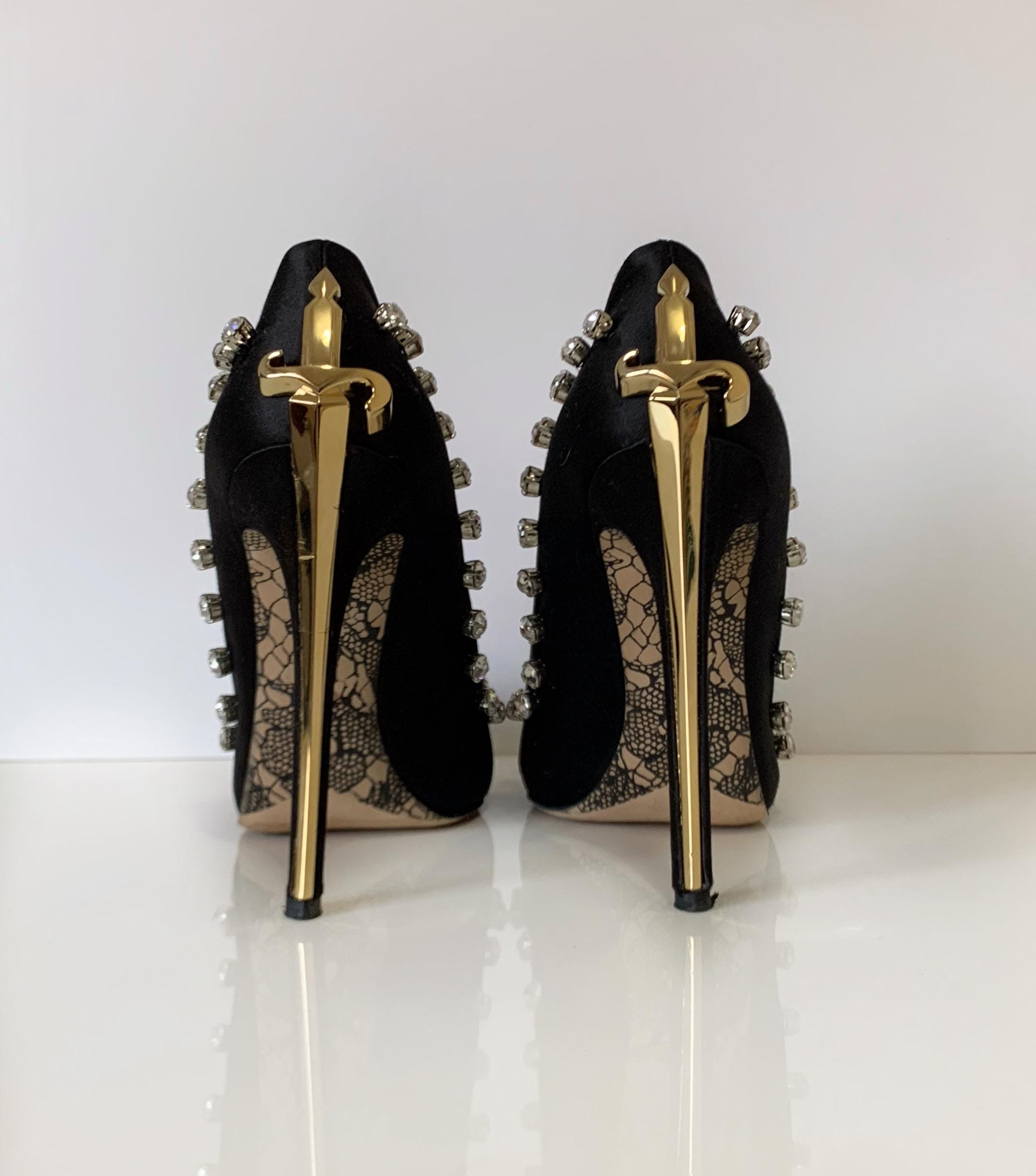 Vintage Cesare Paciotti Lady Blade High Heel Shoes, Heels, Boots Black ...