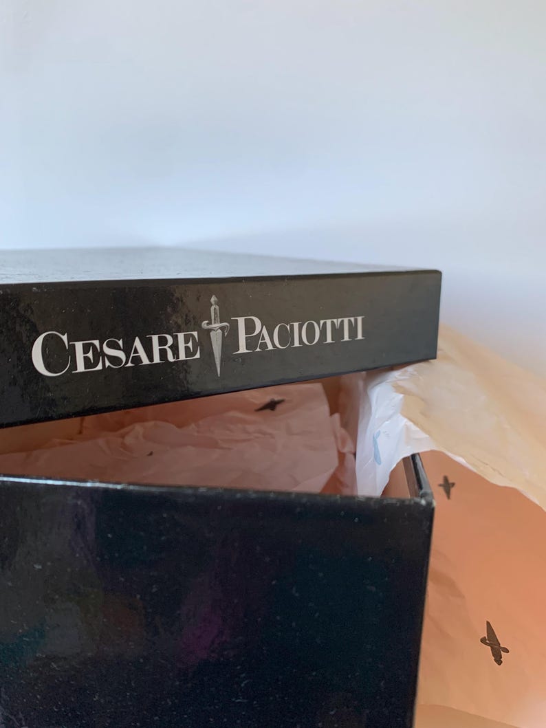 Vintage Italian Cesare Paciotti Lady Blade High Heels Shoes, Black ...