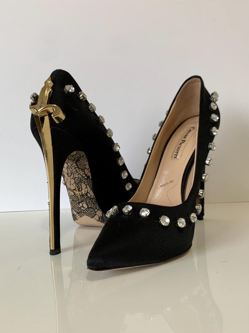 Vintage Cesare Paciotti Lady Blade High Heel Shoes, Heels, Boots Black ...