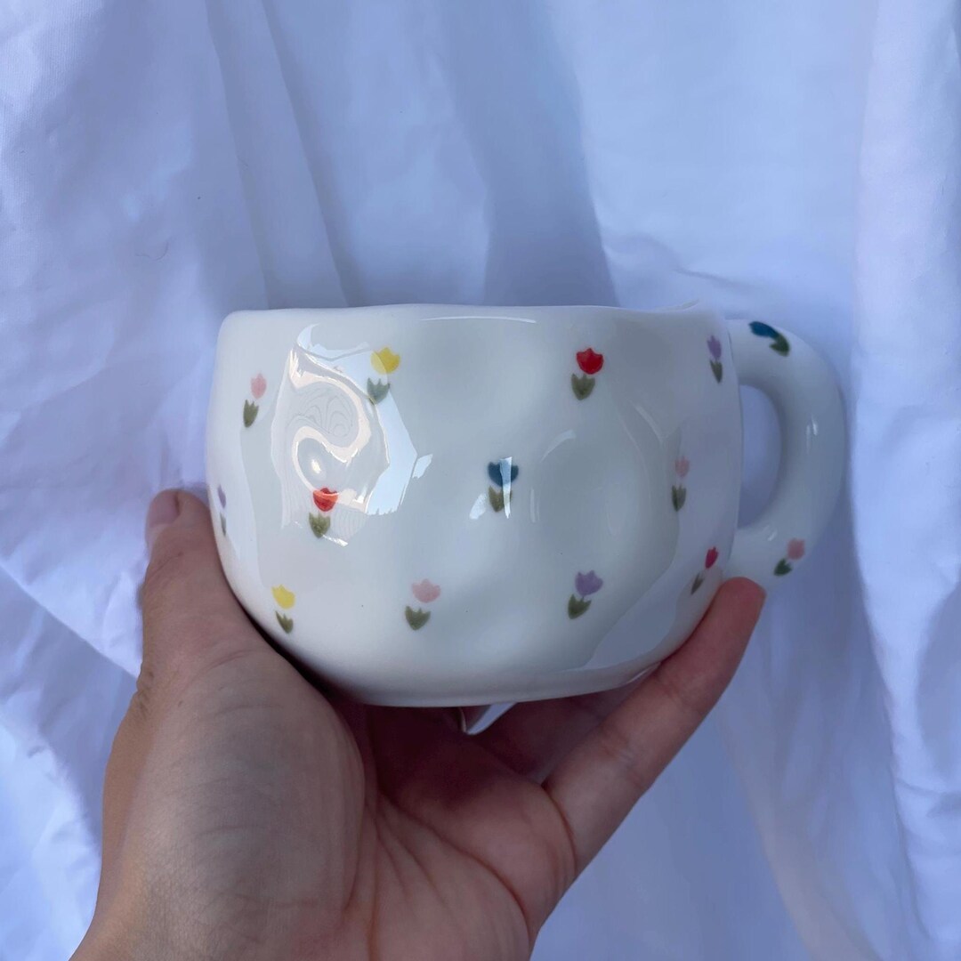 Cute Handmade Tulip Pottery Mug - Ceramic - Australian Mugs ...