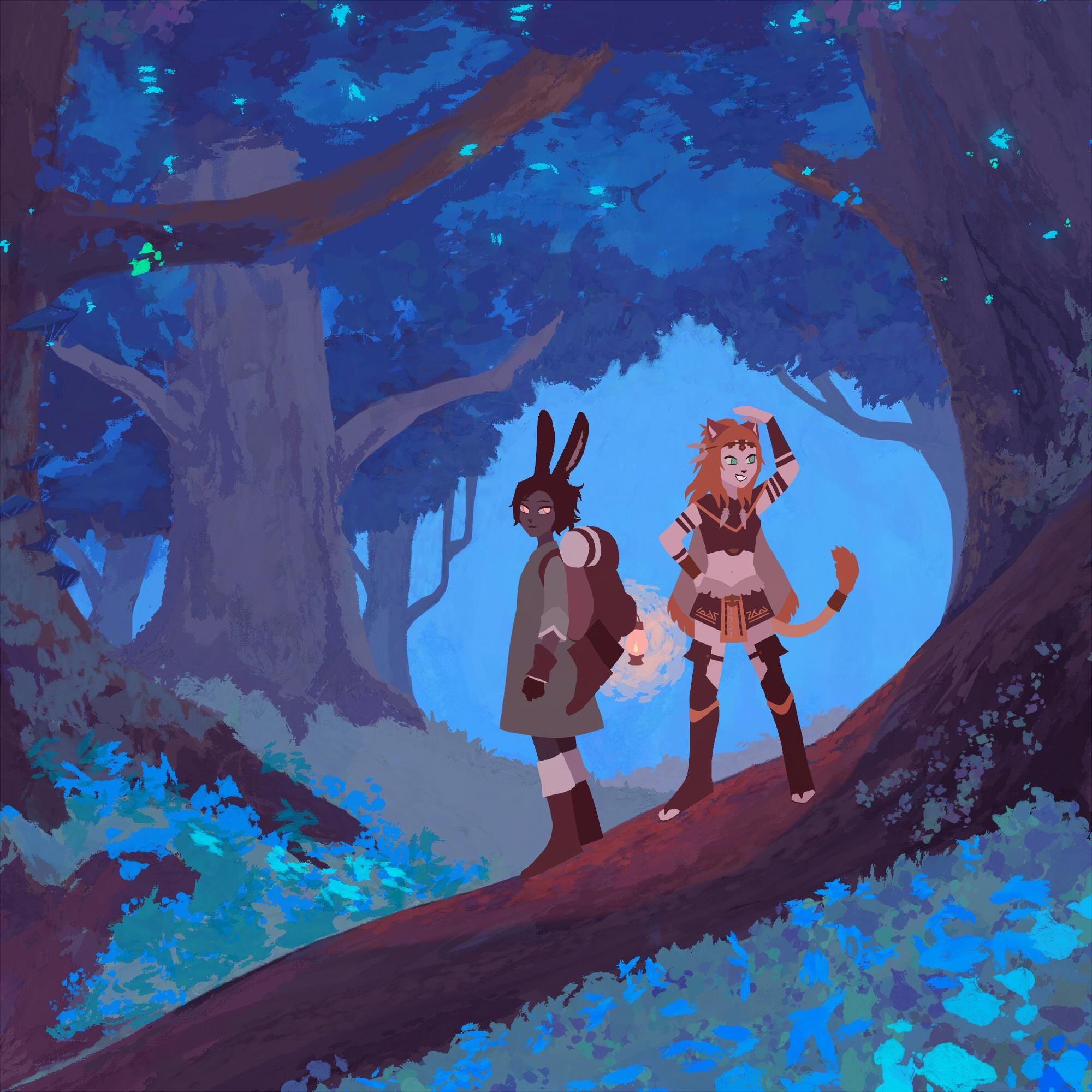 FFXIV Art Print Erenville & Wuk Lamat in Yak T'el - Etsy