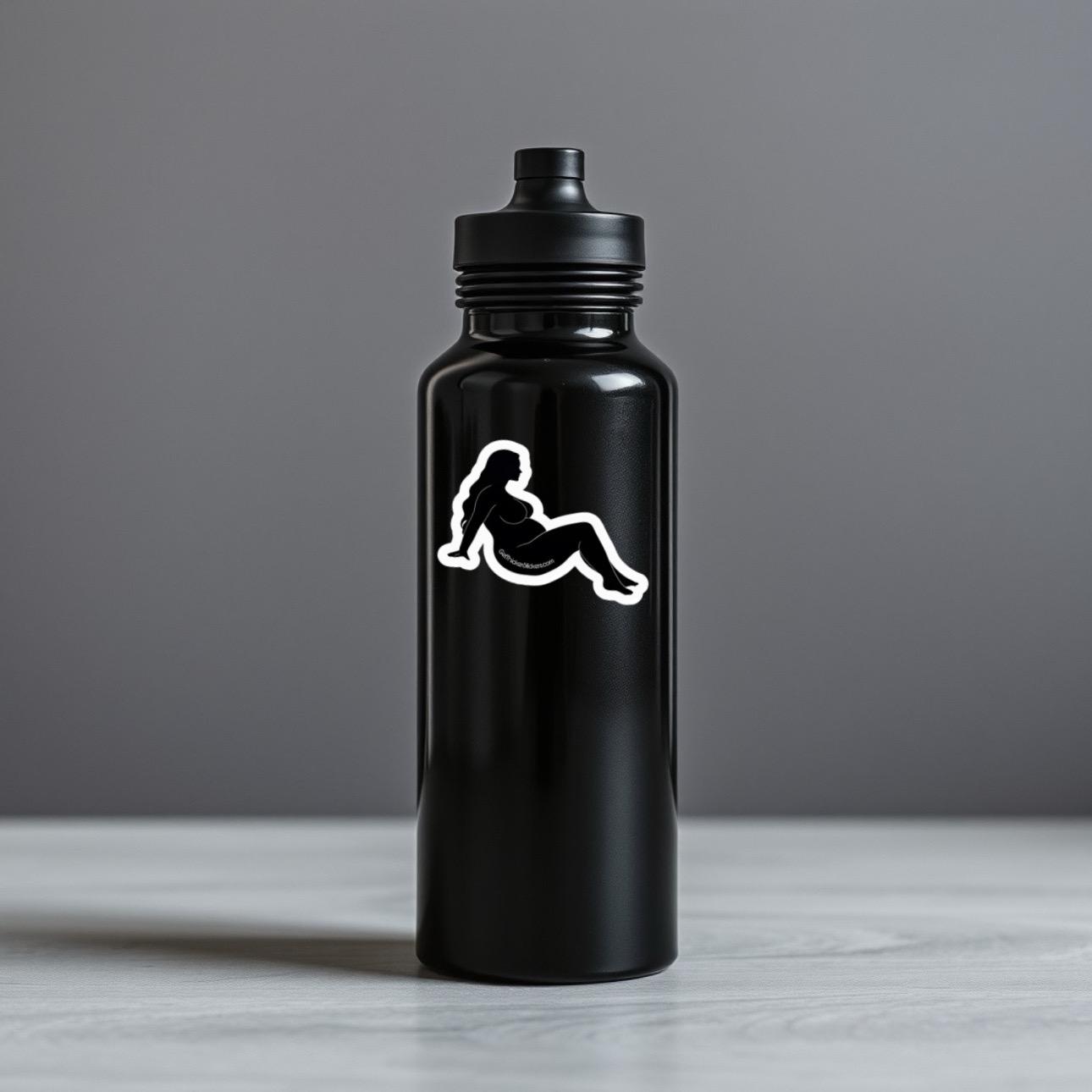 BBW Silhouette Stickers Bold Curvy Trucker Girl-inspired Design, Vinyl ...