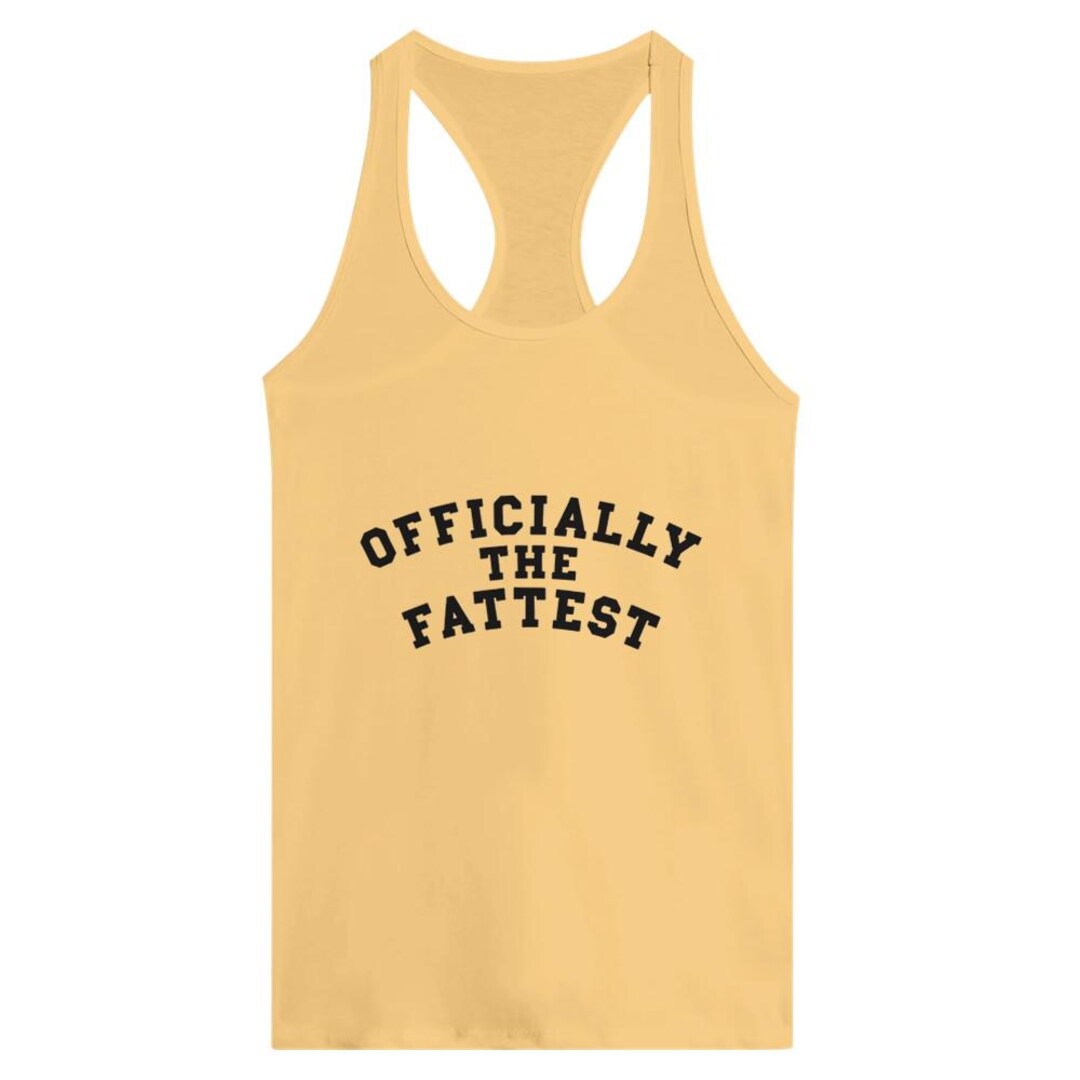 Womens Officially the Fattest Tank Top SSBBW Fat Admirer Gift Plus Size ...
