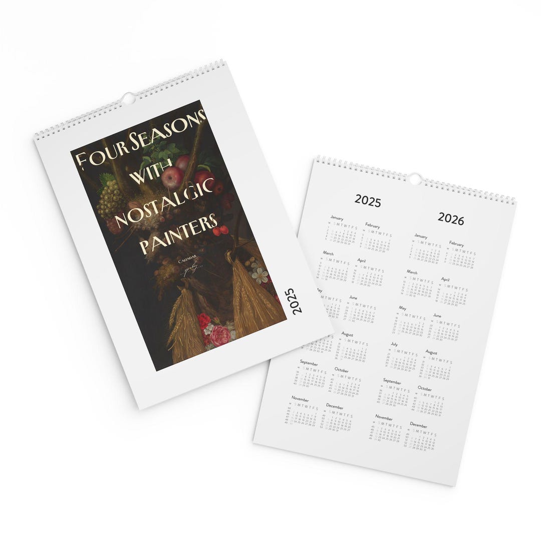 Vintage 2025 Wall Calendar With Painting From National Gallery of Art ...