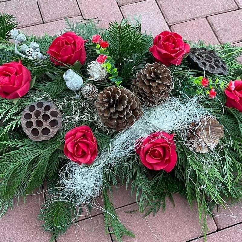 Künstliche grabgestecke - Etsy.de