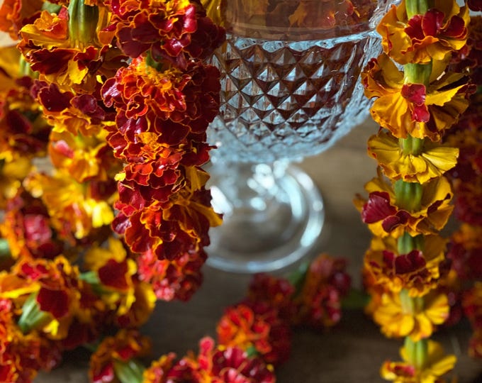 FRESH Marigold Garlands, Bunny Food, Bunny Treat - Etsy