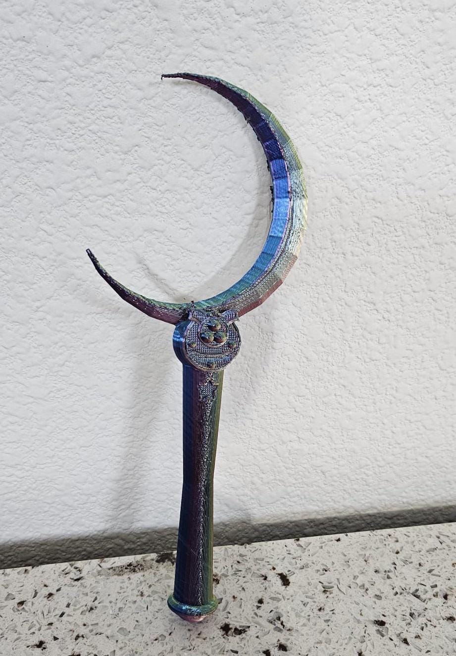 Mystical Moon Staff - Enchanted Lunar Wand for Cosplay, Fantasy Decor ...