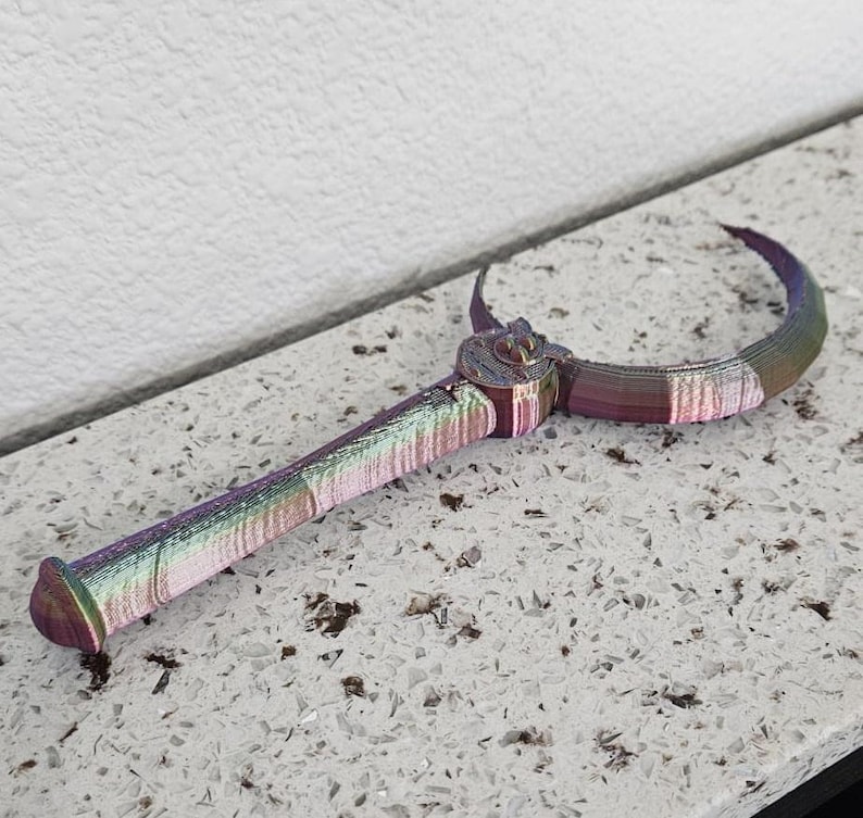 Mystical Moon Staff - Enchanted Lunar Wand for Cosplay, Fantasy Decor ...