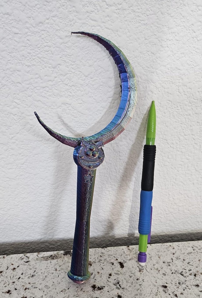 Mystical Moon Staff - Enchanted Lunar Wand for Cosplay, Fantasy Decor ...