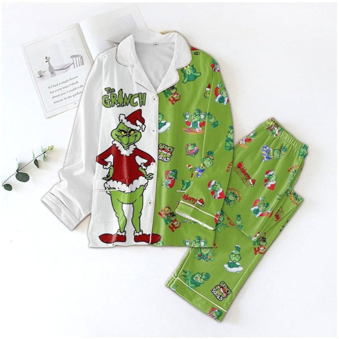 Grinch Christmas Women Pajamas Family Christmas Pajamas Set - Etsy