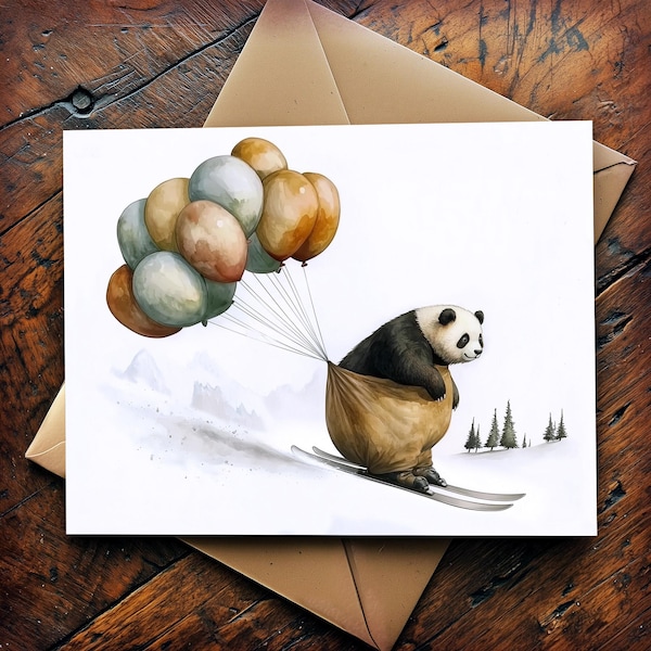 Funny Birthday Card Panda - Etsy