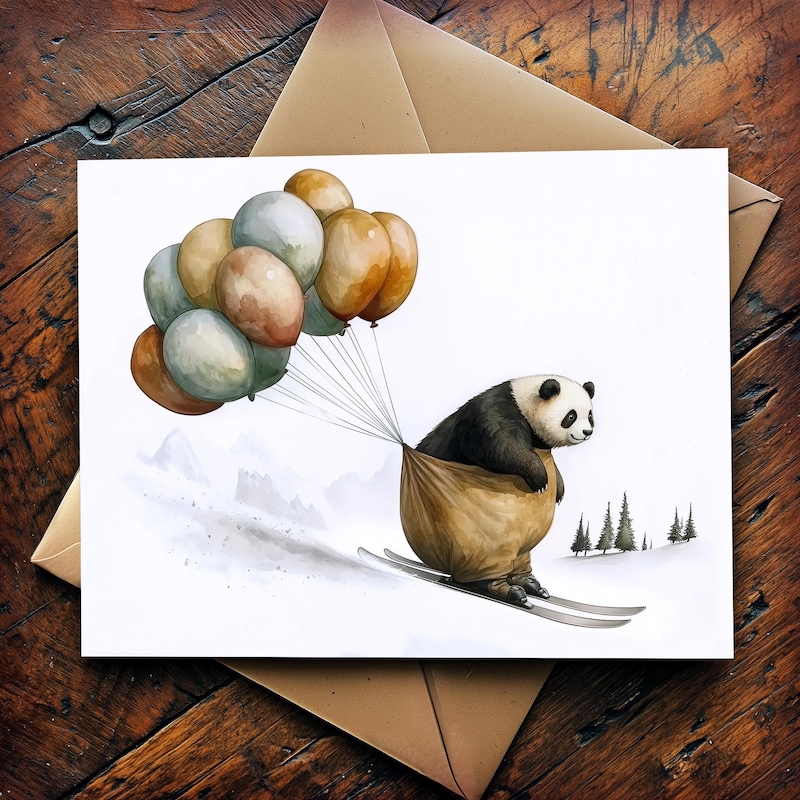 Graduation Panda Card - Etsy