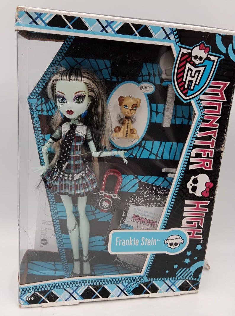 Doll, Monster High, Mattel Doll, Frankie Stein, Basic, Watzit, Ghouls ...