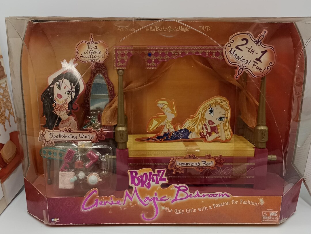 Bratz, Bratz Genie Magic Bedroom, Nrfb, Spell Binding Vanity, Luxurious ...