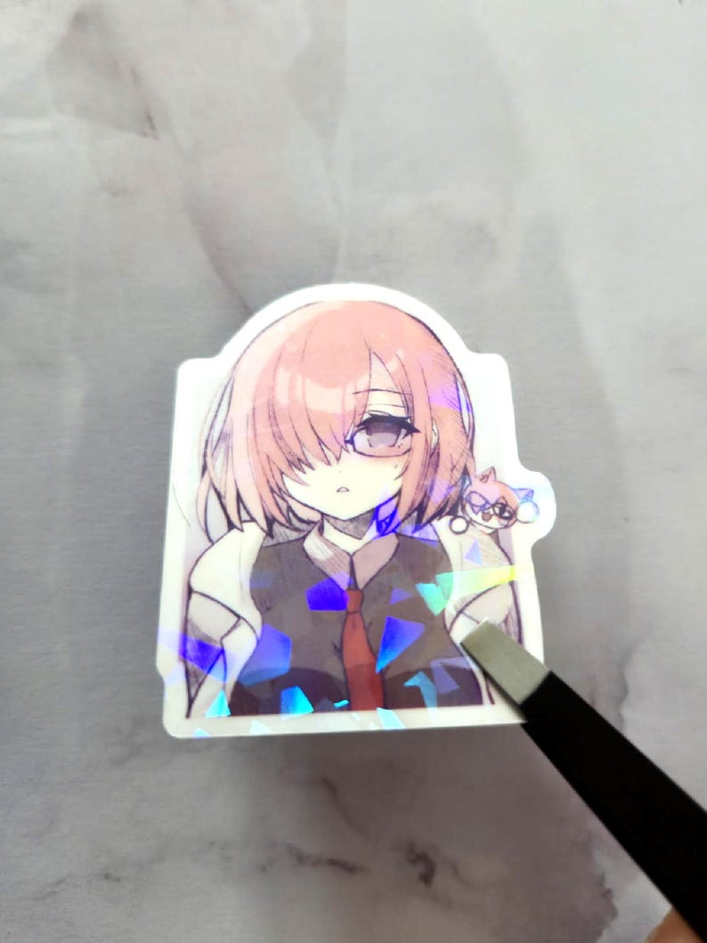 Mash Kyrielight Vinyl Sticker: Neco Arc Holographic Overlay - Etsy
