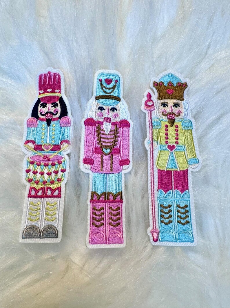 Nutcracker Patch, Custom 4 Embroidery Iron on Patch, Trucker Hat Patch, Christmas Patch, Hat Bar ...