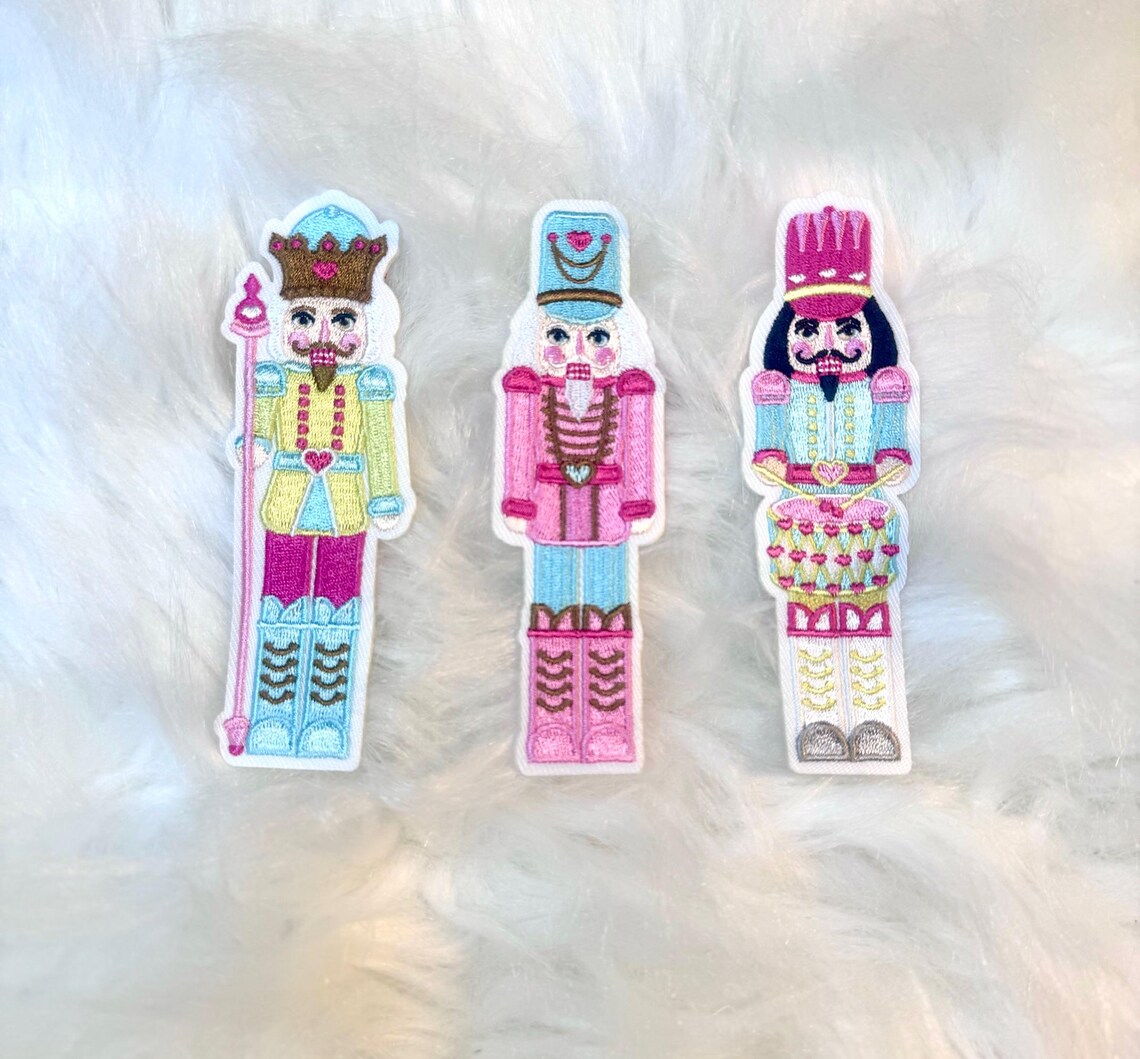 Nutcracker Patch, Custom 4 Embroidery Iron on Patch, Trucker Hat Patch, Christmas Patch, Hat Bar ...