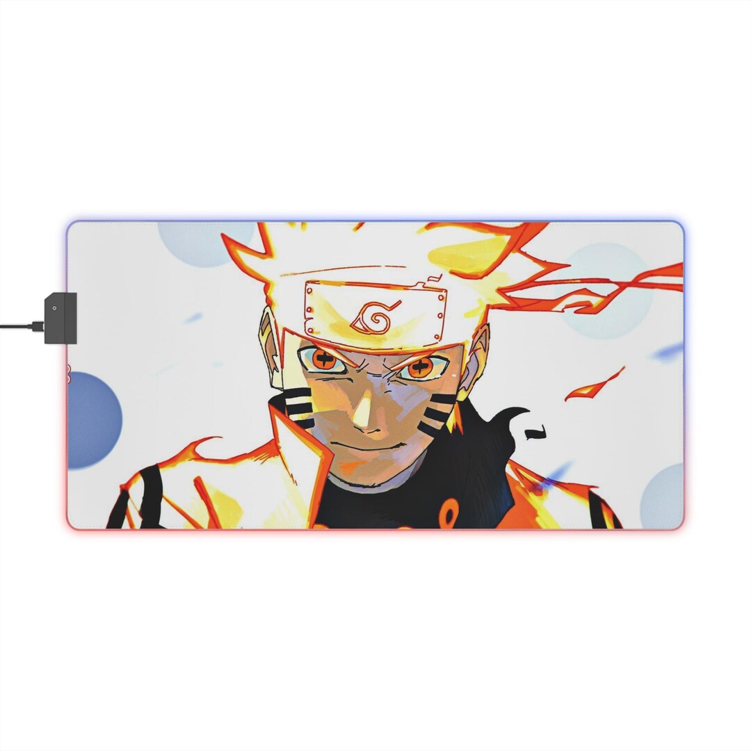 LED Mouse Pad, Naruto Gaming Mat, Anime Desk Accessory, Cool Light up ...