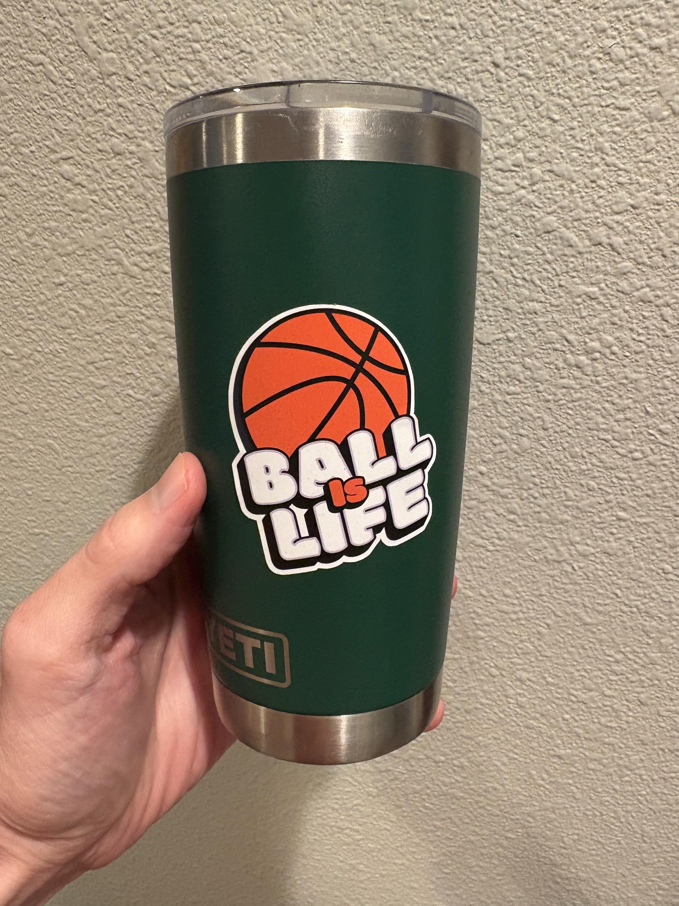 Ball is Life Basketball Sticker | Vinyl Laptop & Water Bottle Decal ...