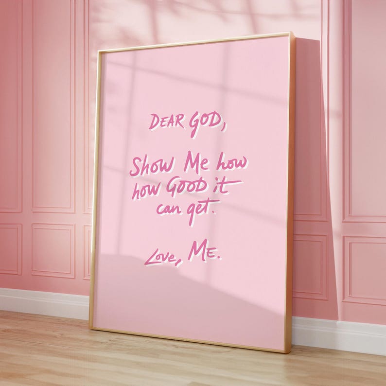 Dear God Show Me How Good It Gets Wall Art Christian Wall Art Bedroom ...