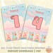 Baby Birthday Table Numbers Printable Baby Shower Table Numbers Sign ...