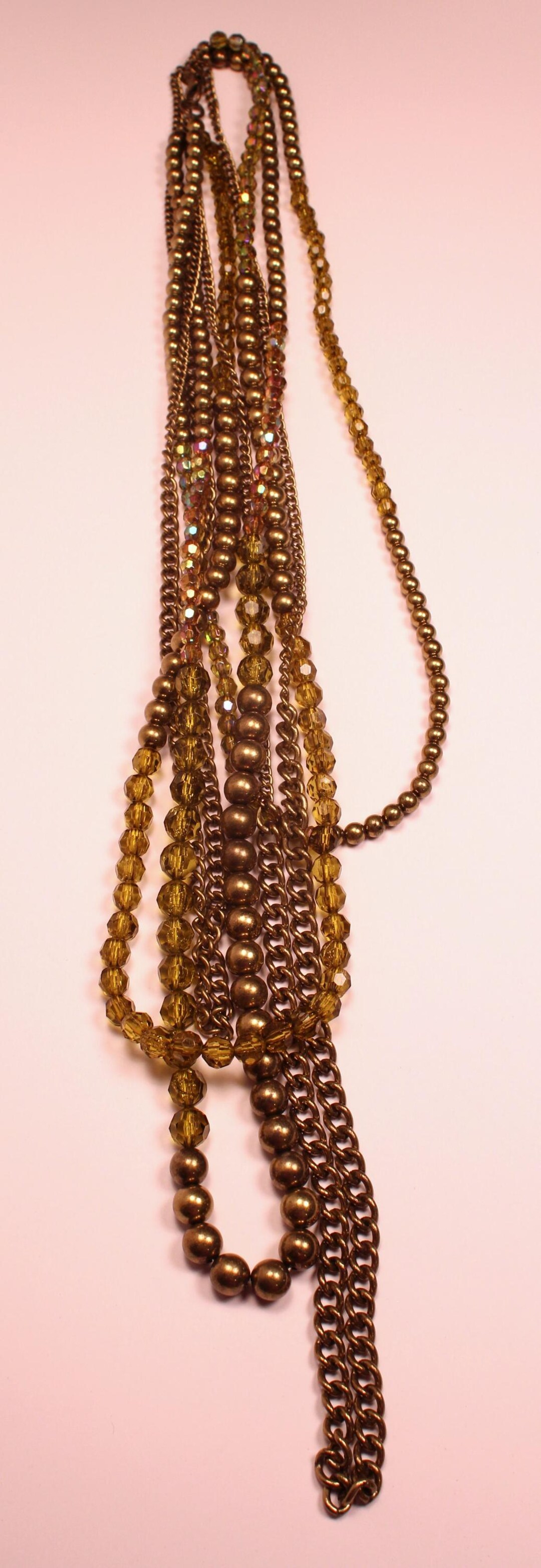 2028 Brand Multi-strand Green Crystal & Bead Necklace - Versatile 18 ...