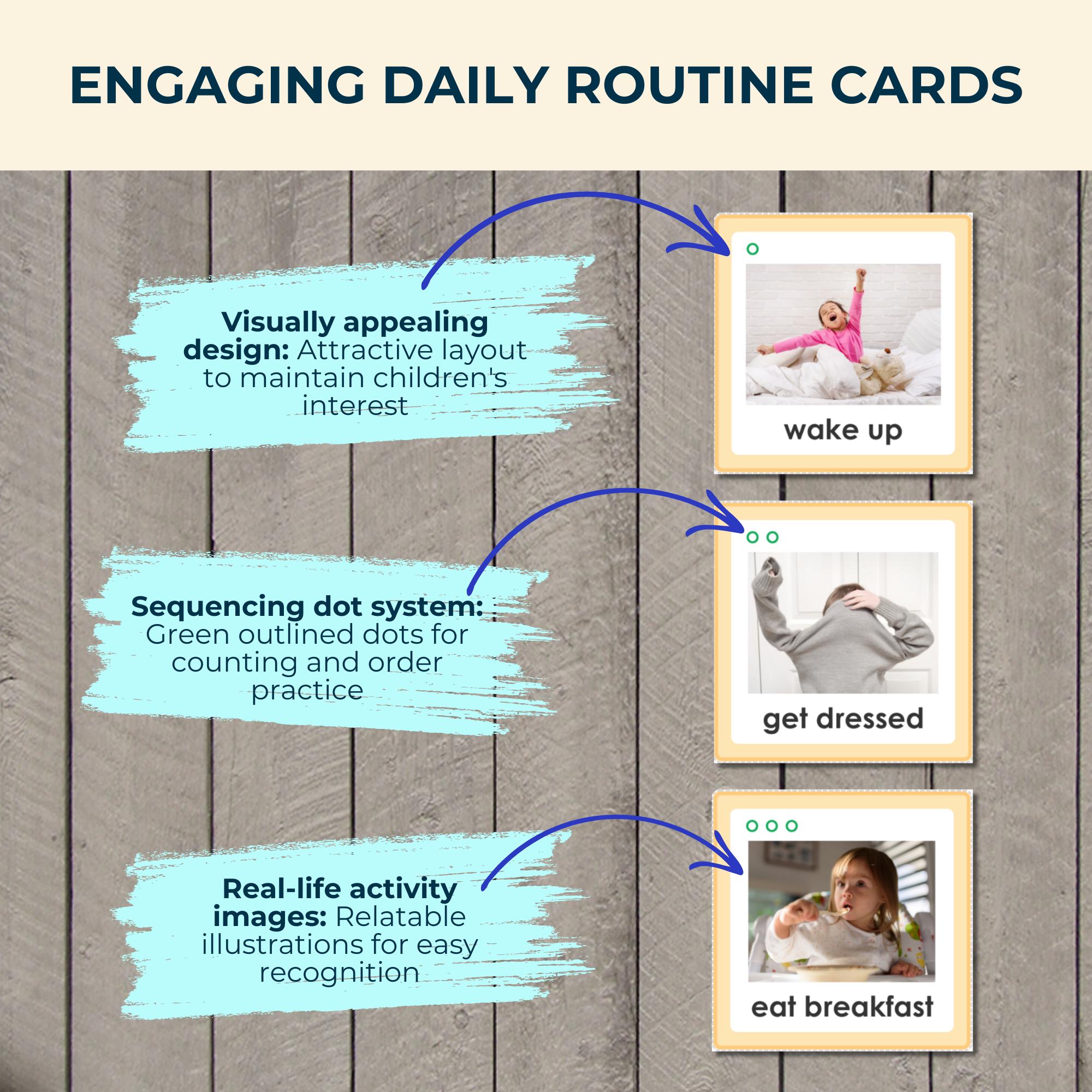 Daily Routine Picture Schedule | Montessori-inspired | Printable Visual ...
