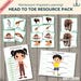 From Head to Toe Story Resource Pack | Printable Montessori-inspired ...