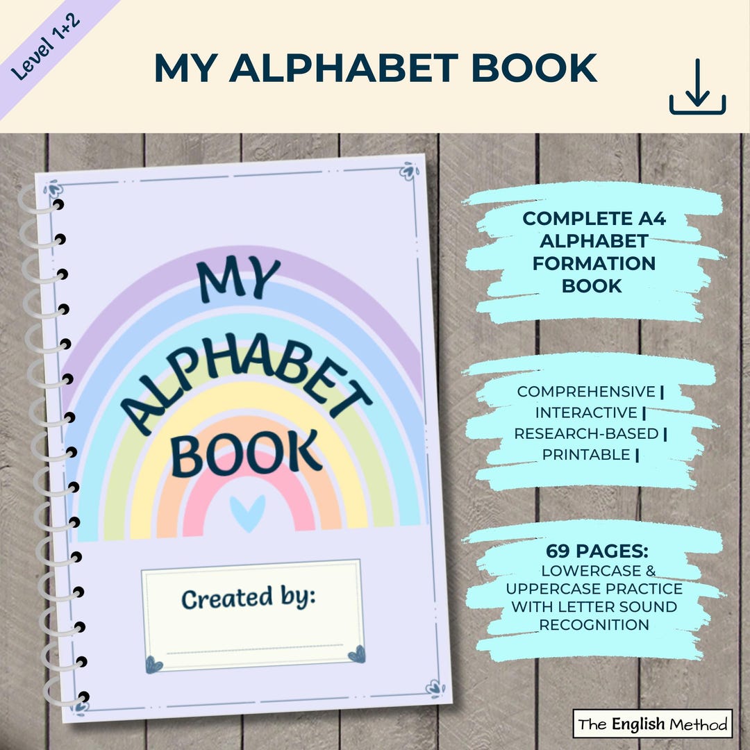 My Alphabet Book | Complete Writing Foundation: Lowercase to Uppercase ...