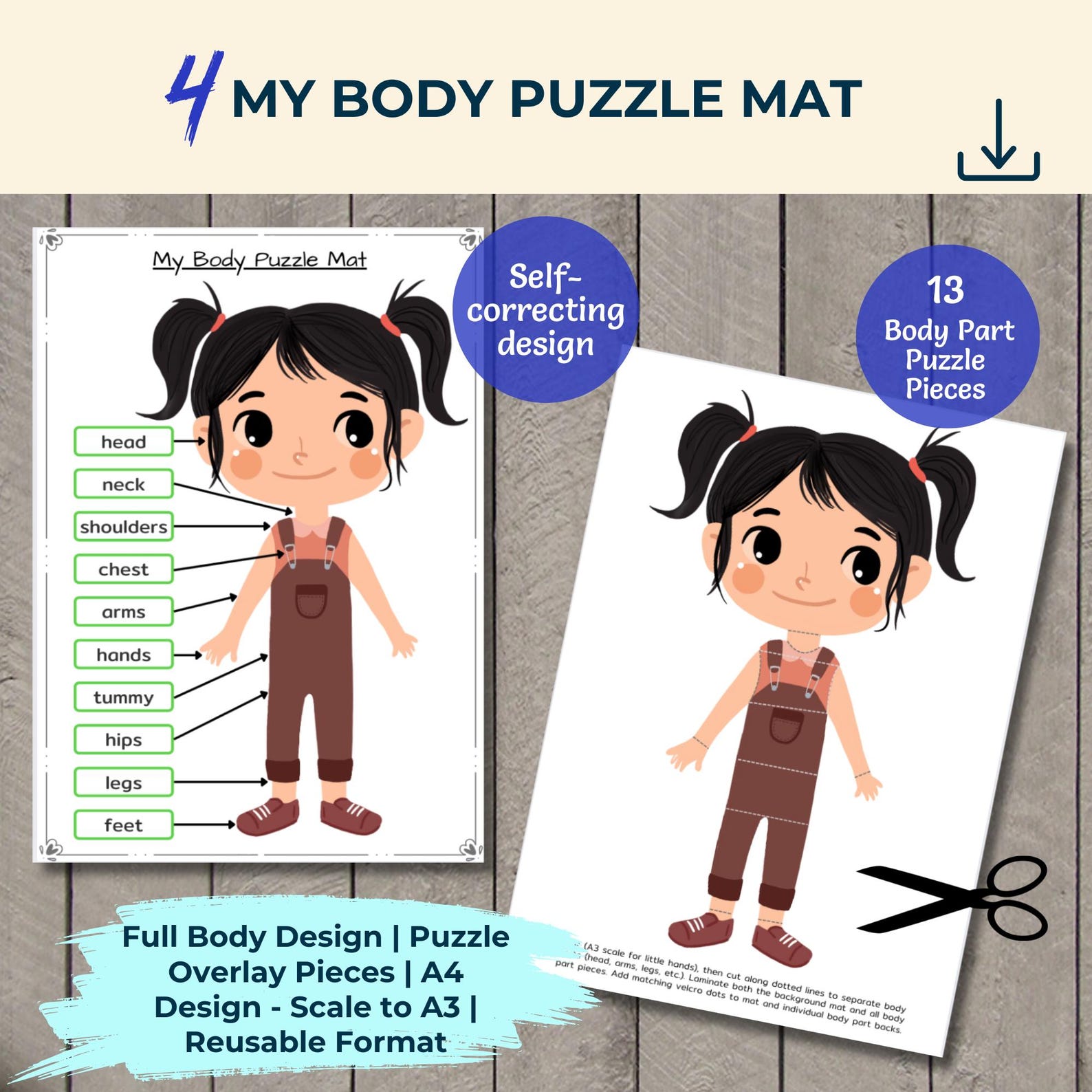 From Head to Toe Story Resource Pack | Printable Montessori-inspired ...