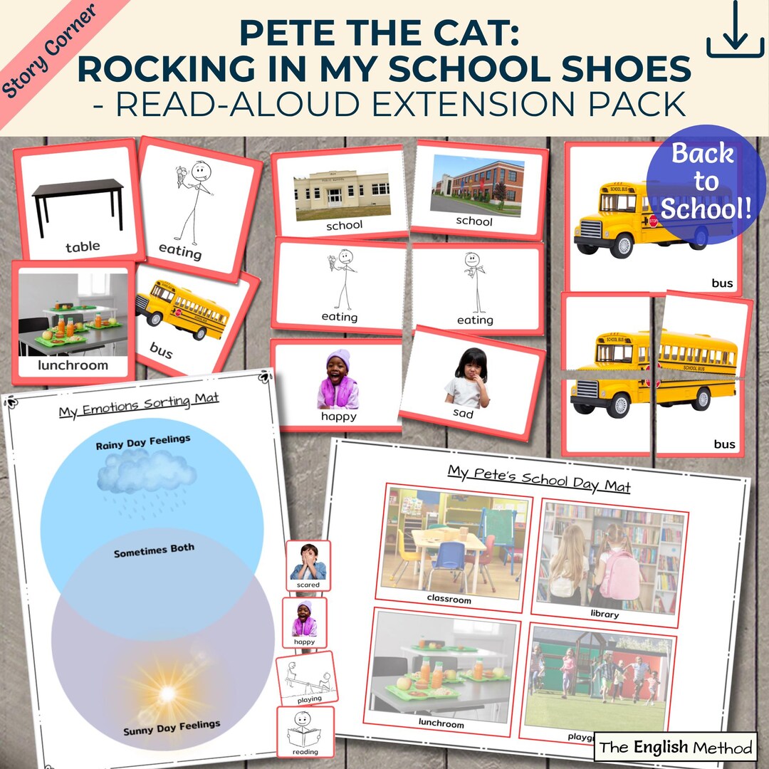 Pete the Cat: Rocking in My School Shoes Resource Pack | Printable ...