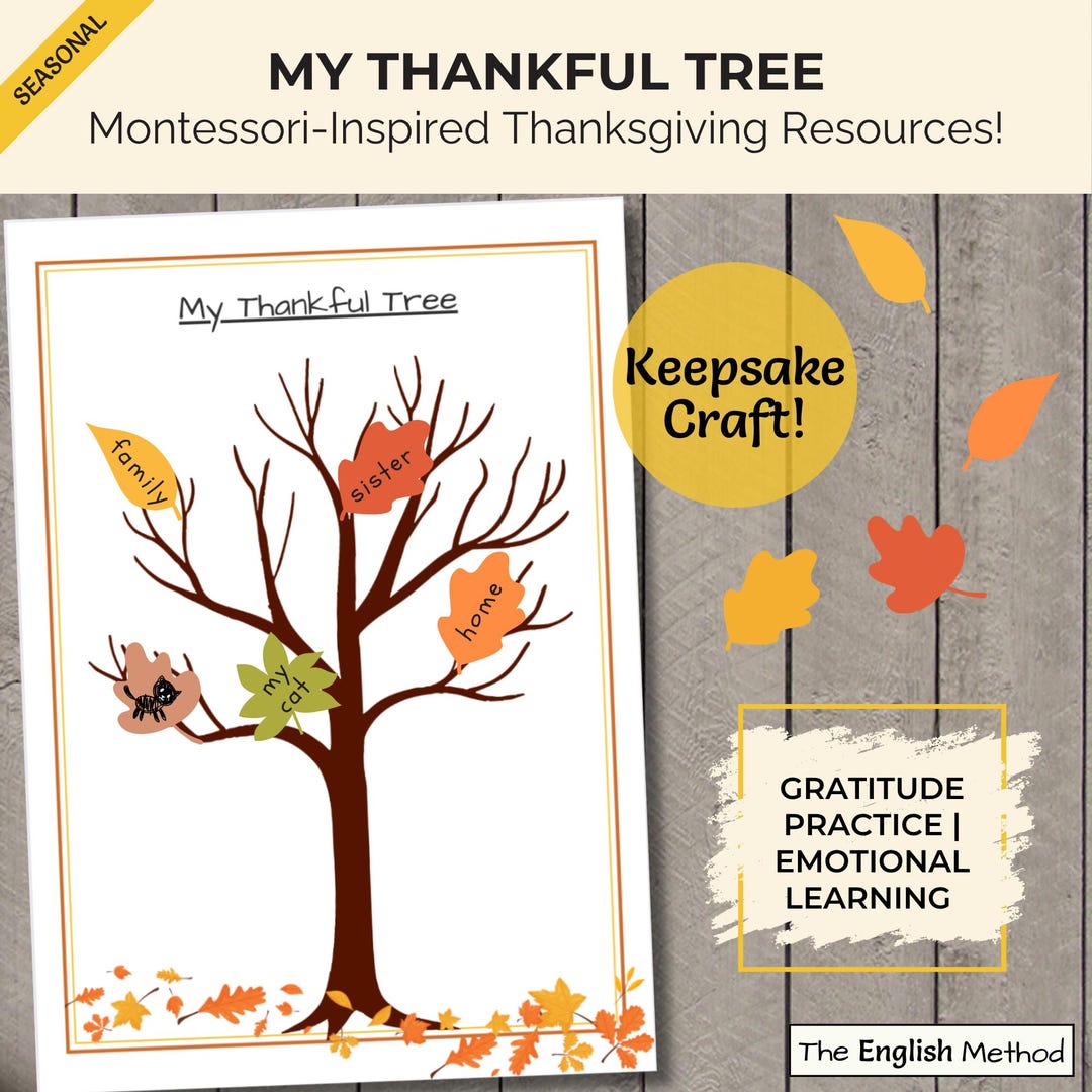 My Thankful Tree | Thanksgiving Gratitude Craft | Social Emotional ...