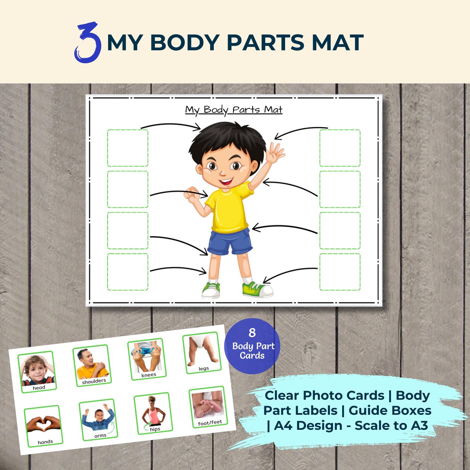 From Head to Toe Story Resource Pack | Printable Montessori-inspired ...