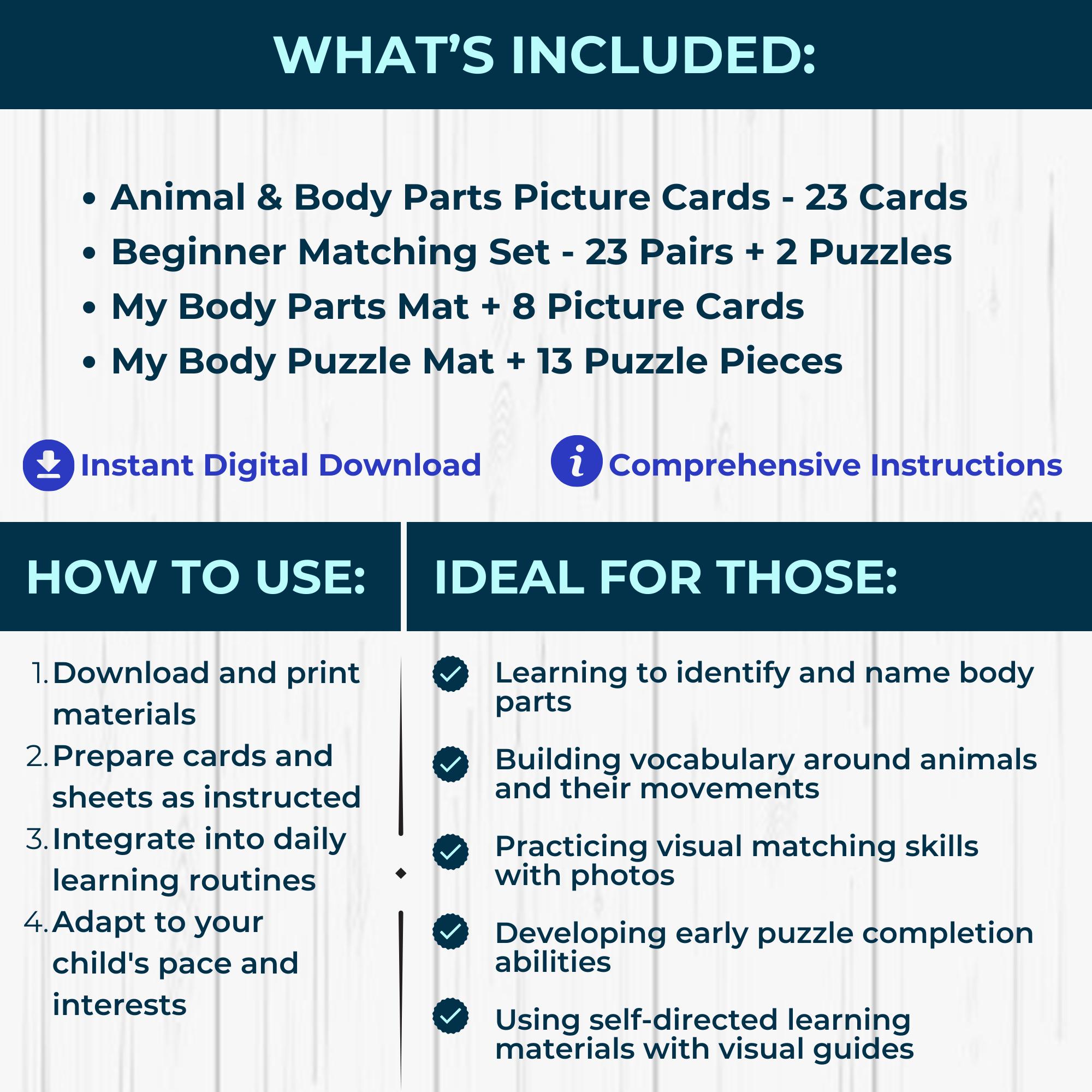 From Head to Toe Story Resource Pack | Printable Montessori-inspired ...